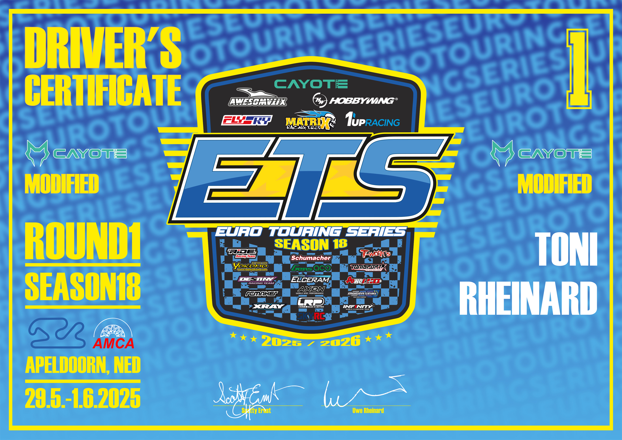 Get Your Personal Driver Certificate From Your ETS Race - ETS | Euro ...